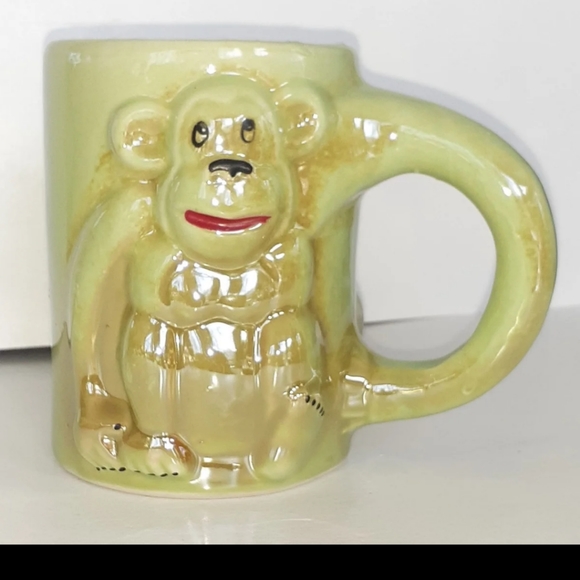 Kitchen | Brazil 3d Ceramic Chimpanzee Monkey Mug Cup | Poshmark
